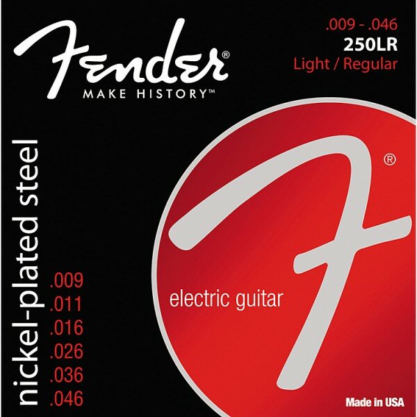 Струны для электрогитары Fender Nickel-Plated 250LR 9-46