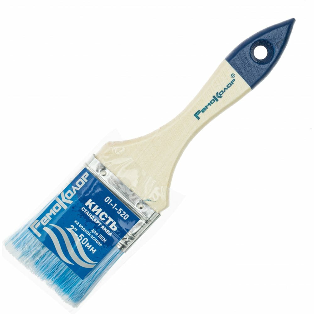 Плоская кисть РемоКолор Стандарт Аква, 2-50 мм, 01-1-520