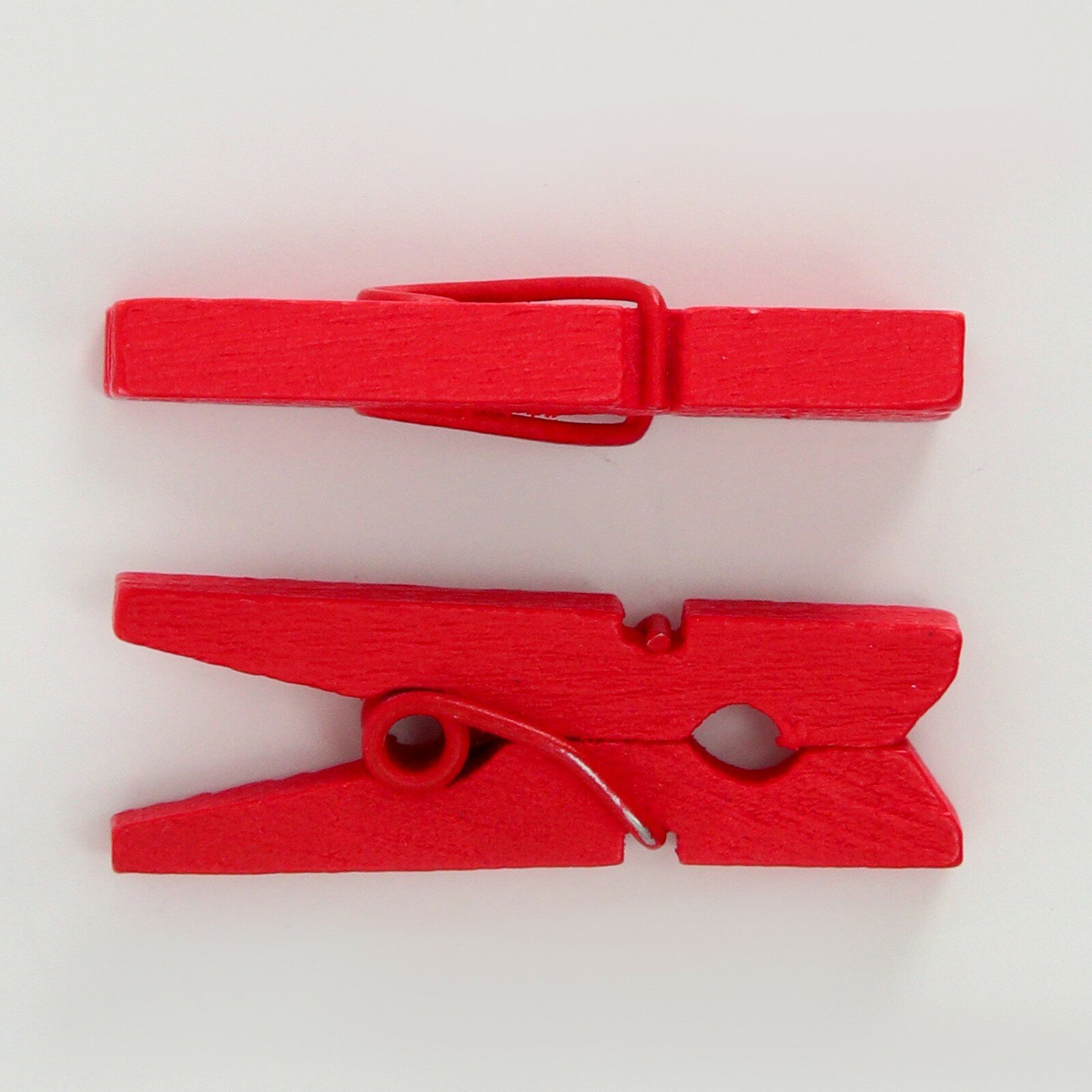 Набор прищепок для декора 50 шт, красные — 2,5 см, 7599916