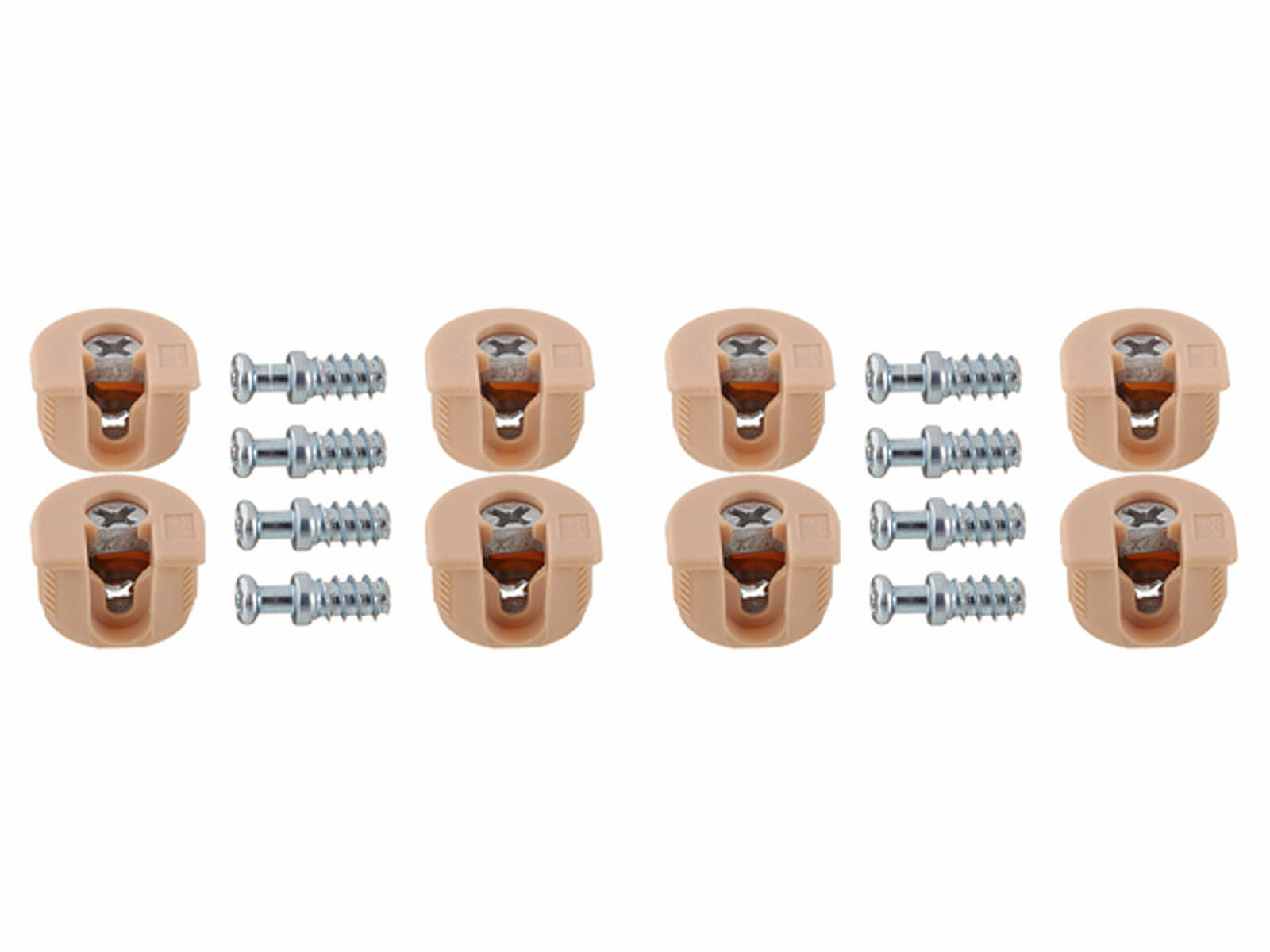 Полкодержатель-стяжка d20 мм бежевый со штоком 11 мм (8 шт.)