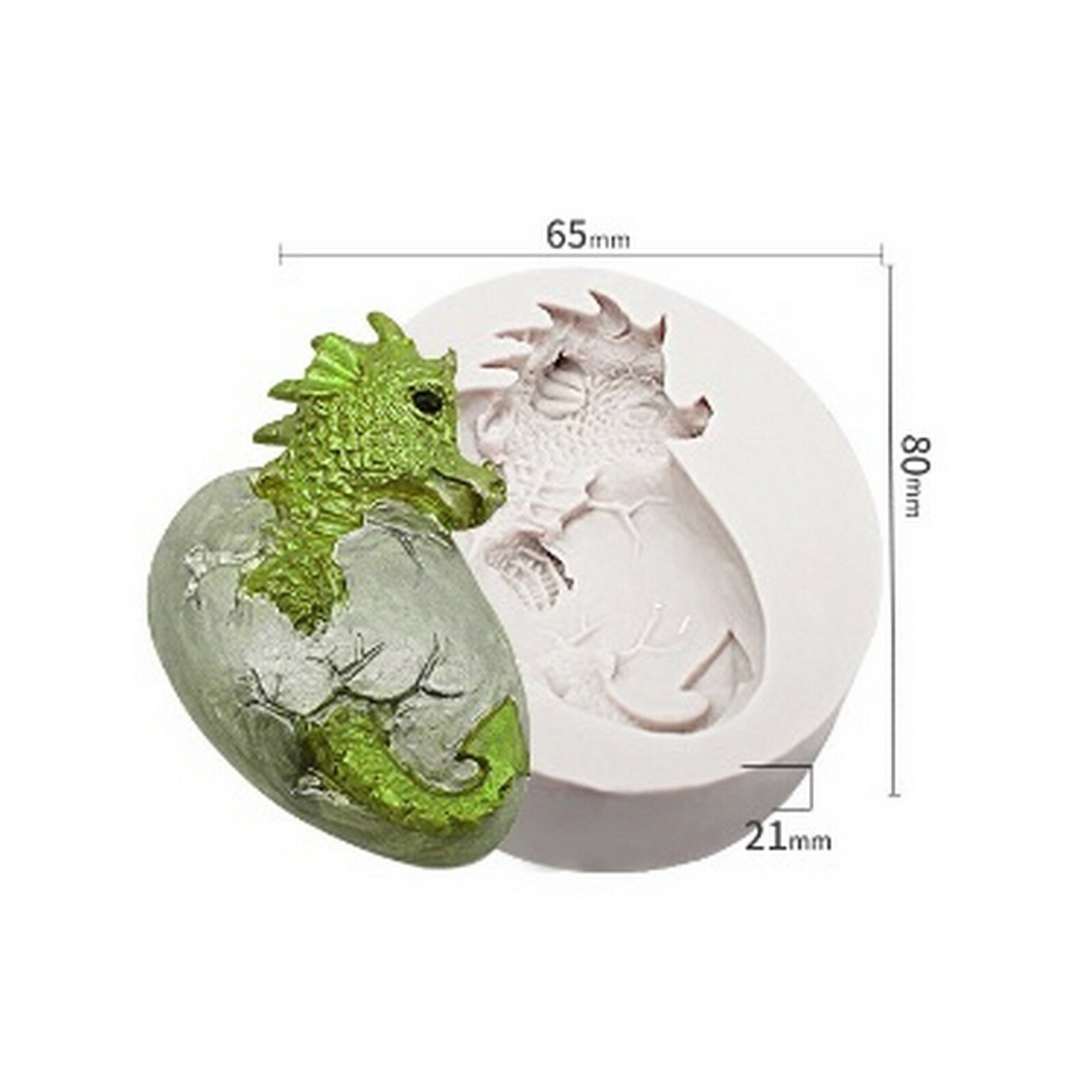 Молд силиконовый «Дракон в яйце»