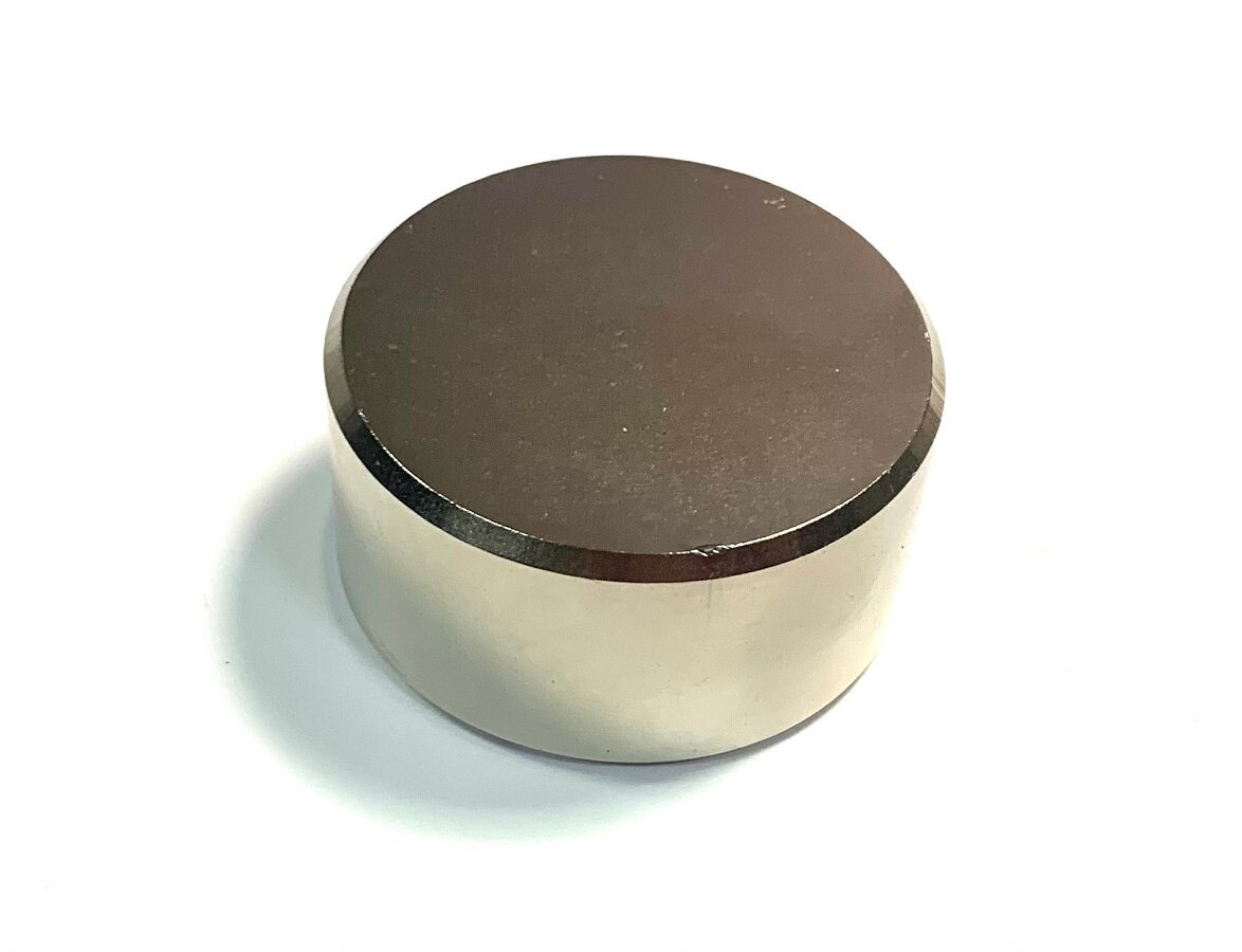 Неодимовый магнит 40х20 мм, N38, никель