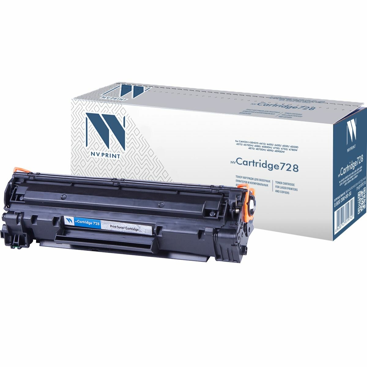 Картридж NV Print 728 для лазерного принтера Canon i-Sensys 4410 / 4430 / 4450 / 4550 / 4550d / 4570 / 4570dn / 4580 / 4580dn / 4730 / 4750 / 4780w / 4870 / 4870dn / 4890 / 4890dw, совместимый