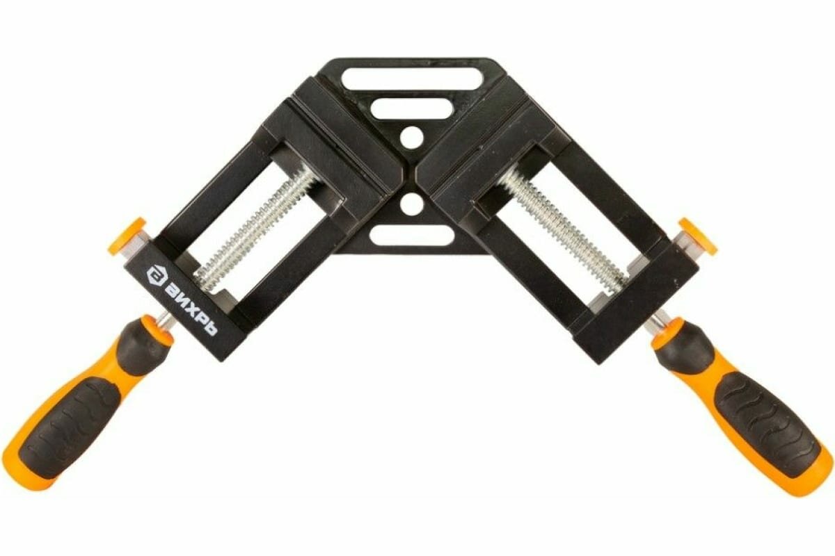 Угловая струбцина Вихрь Быстрозажимная 65x65 мм для деревообработки