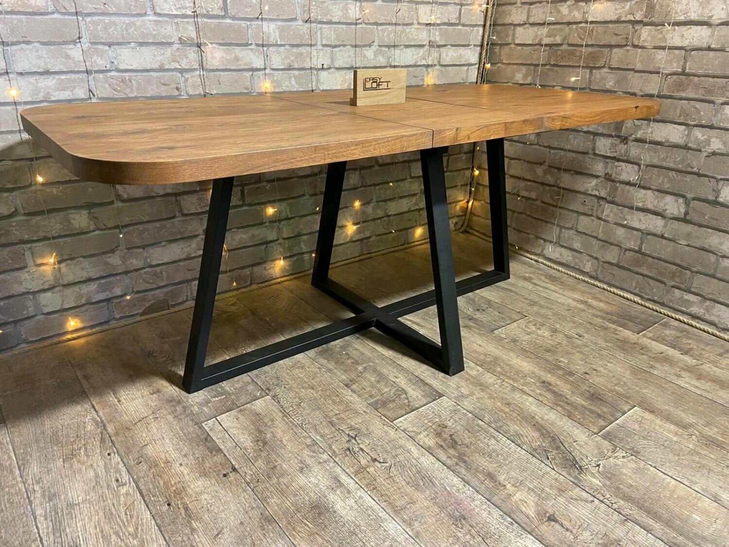 Обеденный стол лофт Barben-42, для гостиной, с размерами 180х75х80 см