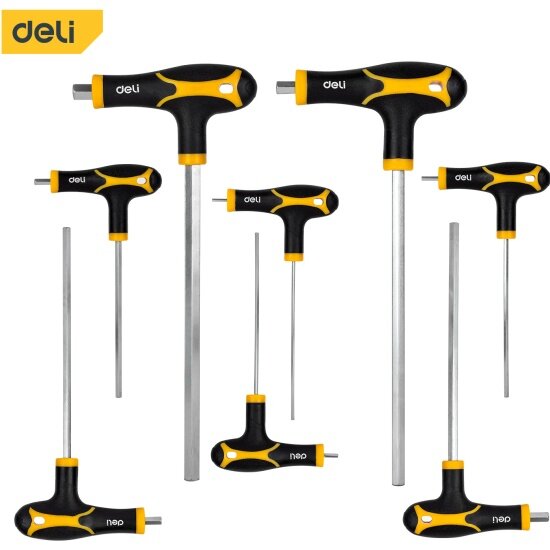 Набор шестигранных ключей Deli Tools DL233108 8 шт.