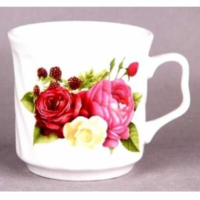 Набор кружек "Розы с ежевикой", 7 штук, 300 мл , "Коралл".