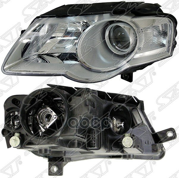 Фара Volkswagen Passat 05-11 (Слева/ Ручная регулировка) SAT ST-441-11A7L | цена за 1 шт
