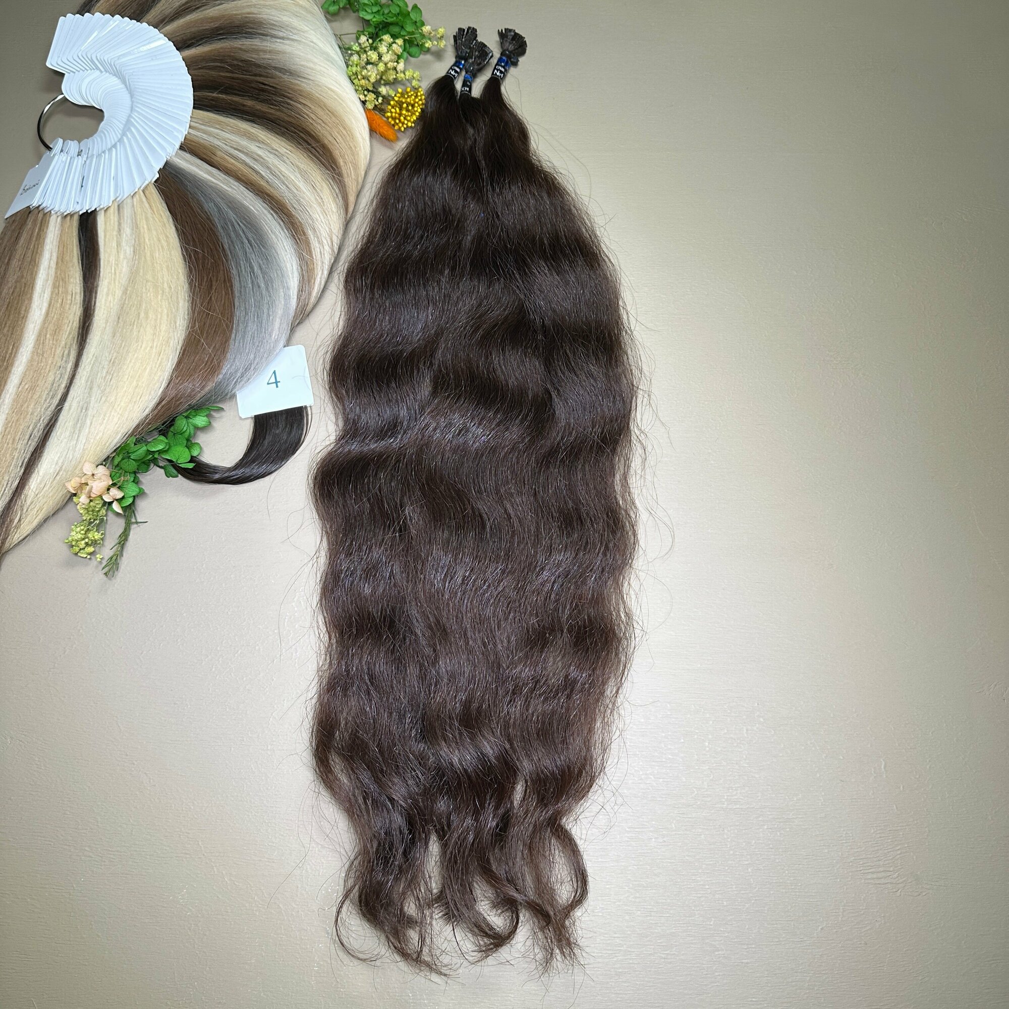 Волосы кудри славянские Belli Capelli на классической капсуле 50-55см №4 (25 капсул)