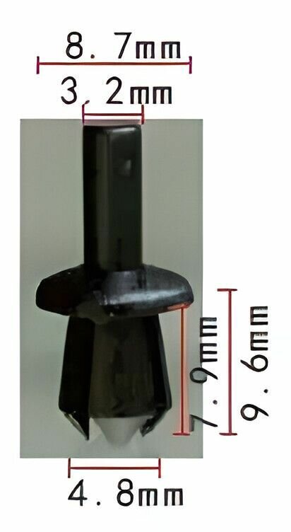 Клипса заклепка распорная 51478166992 BMW 3-Series 5-Series 20 штук