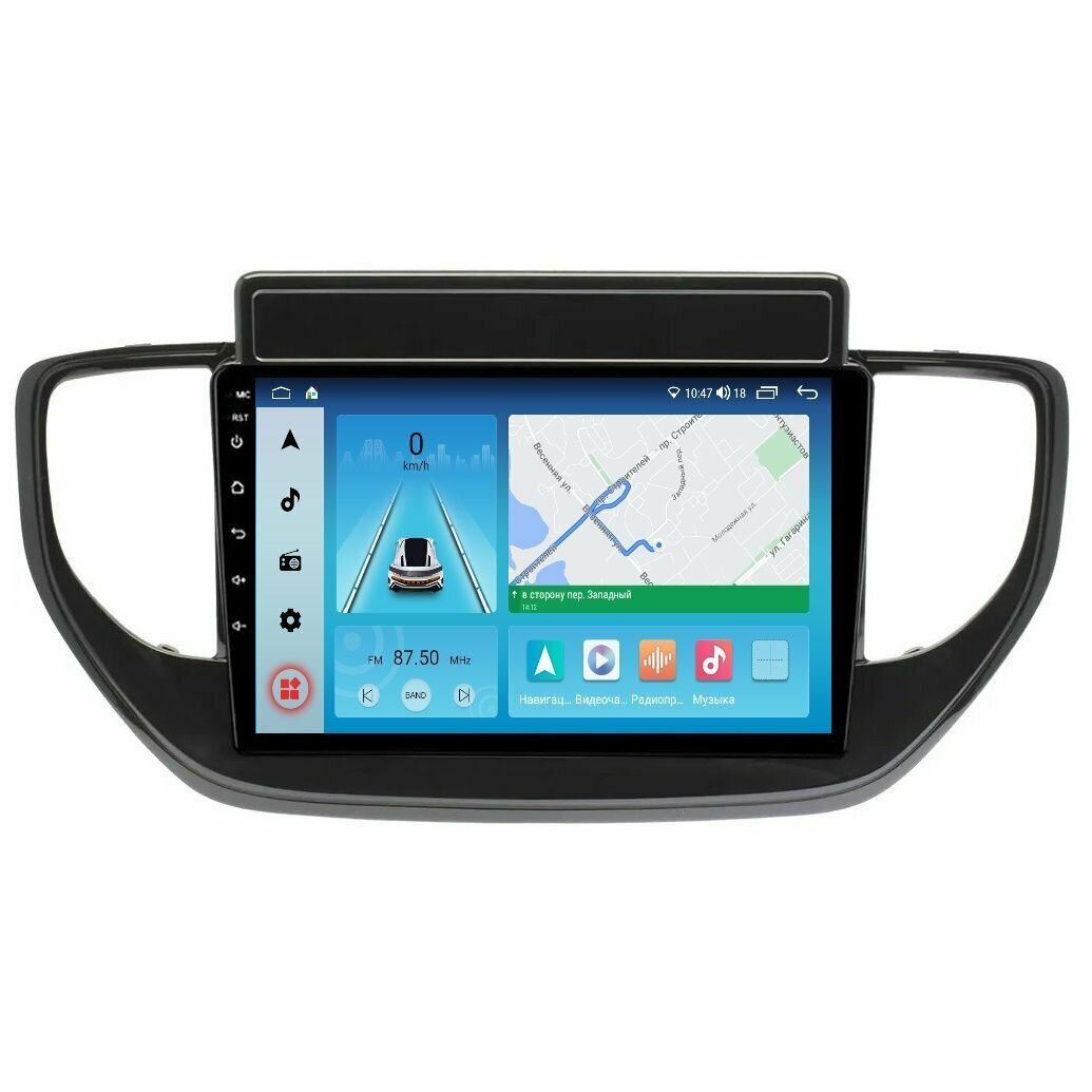 Магнитола Epic T18 Hyundai Solaris 2 2020-2022 - Android 12 - Процессор 8 ядерный - Память 4+64Gb - Carplay - DSP - 4G(Sim)