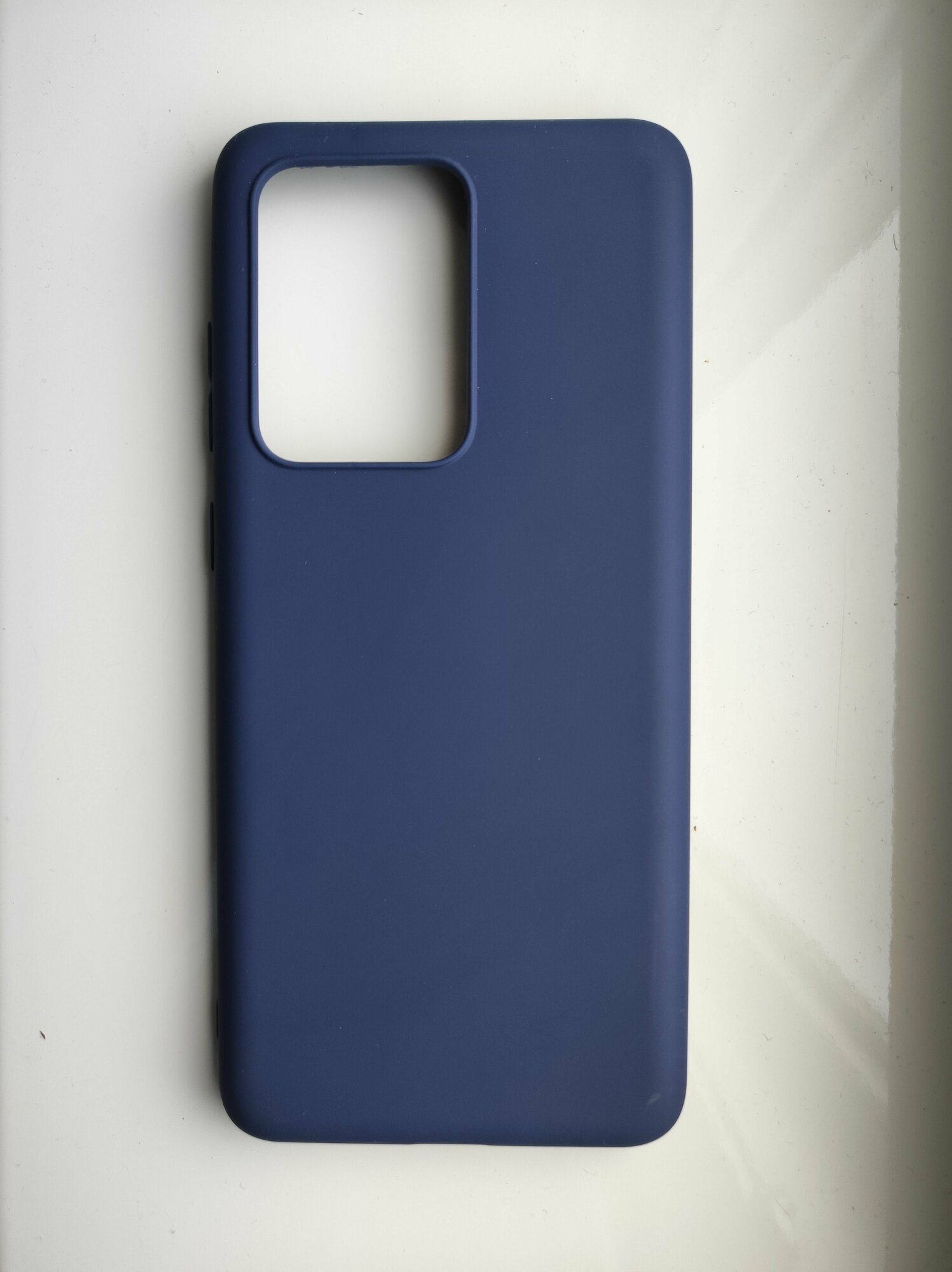 Samsung Galaxy S20 Ultra Силиконовый синий чехол, Самсунг галакси с20 ультра