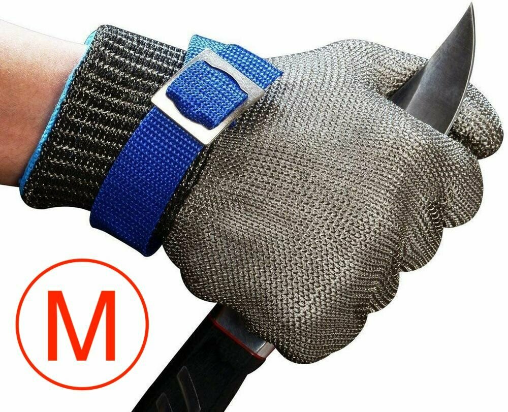 Перчатки защитные 1шт! Кольчужная перчатка Мясник левая