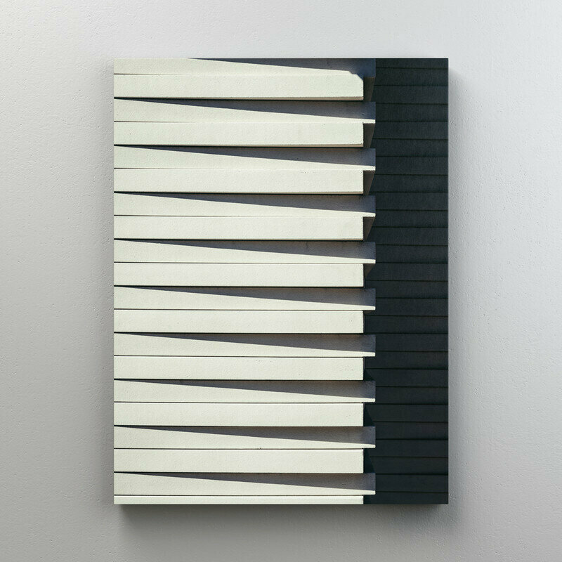 Интерьерная картина на холсте "Абстракция - архитектура", размер 30x40 см