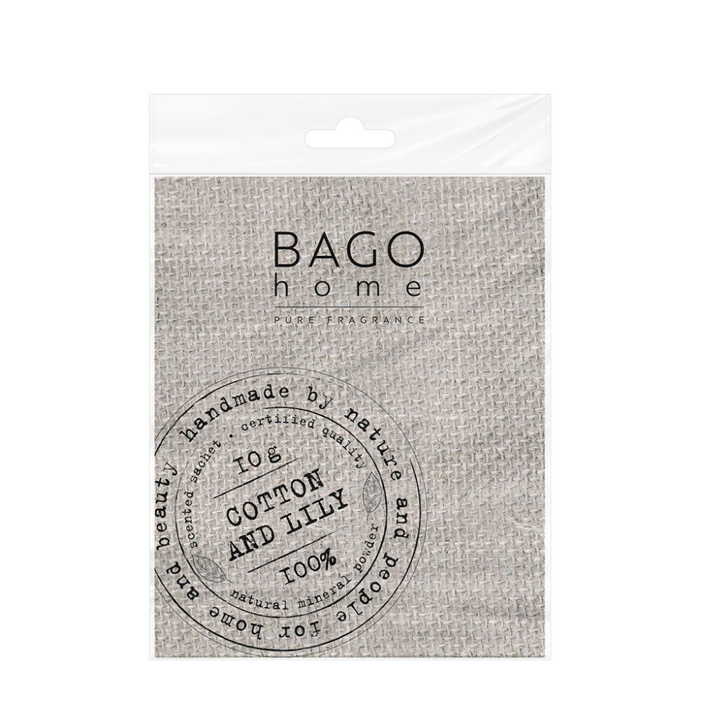 Хлопок и лилия BAGO home ароматическое саше 10 г