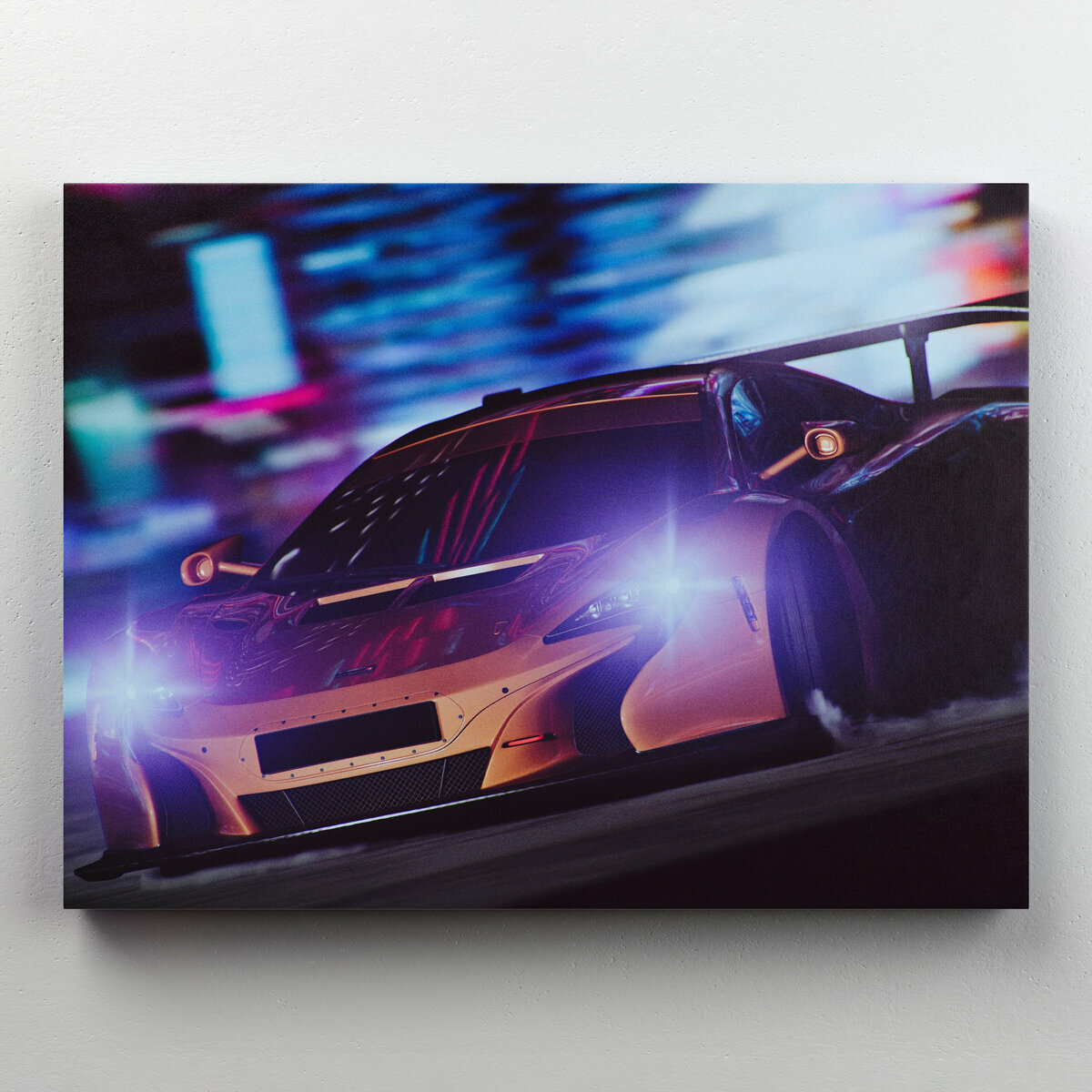Интерьерная картина на холсте "Need for speed - Ламборджини" игры, 40x30 см