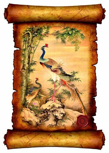 Картина с эффектом объёма 145 "Фениксы" 27,5х40 см ХДФ