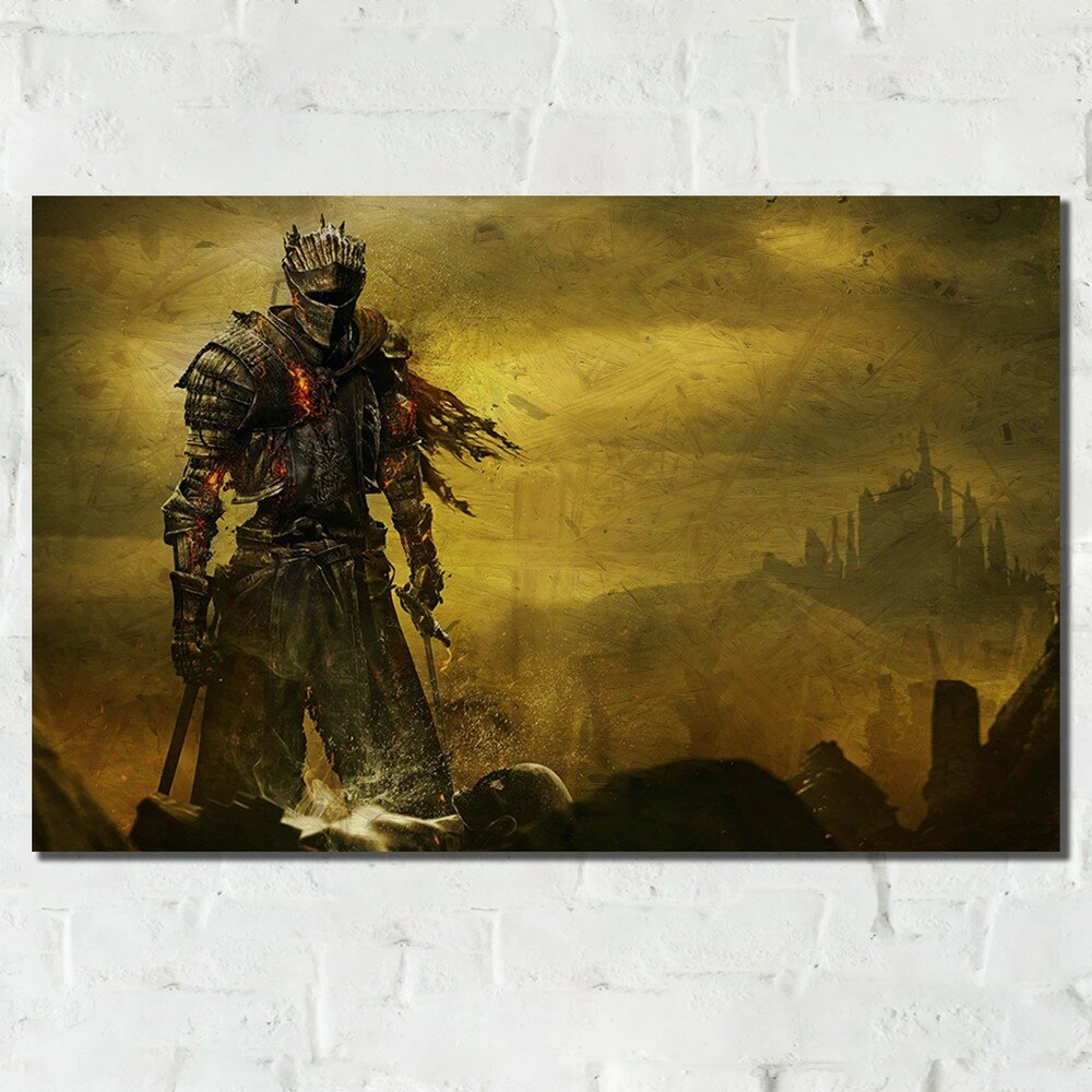Картина интерьерная на рельефной доске ОСП Игры Dark Souls 3 - 14148