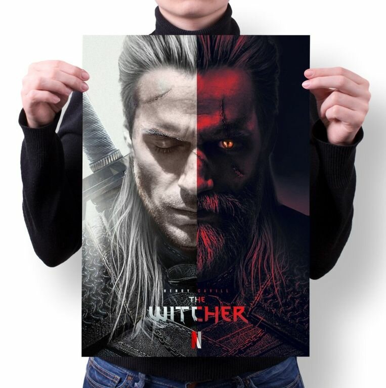 Плакат Ведьмак, The Witcher №8, А1