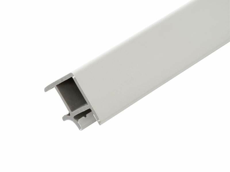 Cоединитель 90° кухонного цоколя ALPHALUX(внешний/внутренний), L=0.66м, белый глянцевый, пластик