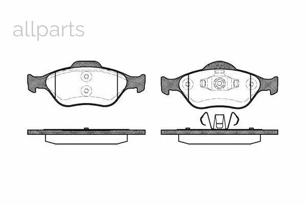 REMSA 076600 766 00 FDB1394=222557 ! колодки дисковые п.\ Ford Fiesta 1.3-1.6/1.4TDCi/1.8Di 00>