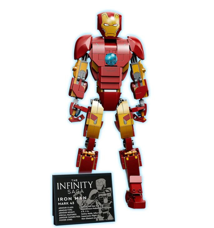 Конструктор Супергерои Фигурка Железного человека, 389 деталей / совместим с лего / детский для мальчиков / марвел мстители