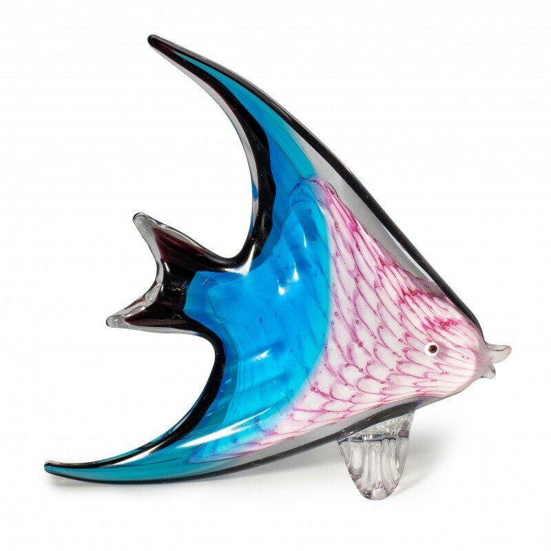 Статуэтка "Розово-голубая рыбка"/фигурка/веницианское стекло/ подарок/сувенир, Mirho, 17336