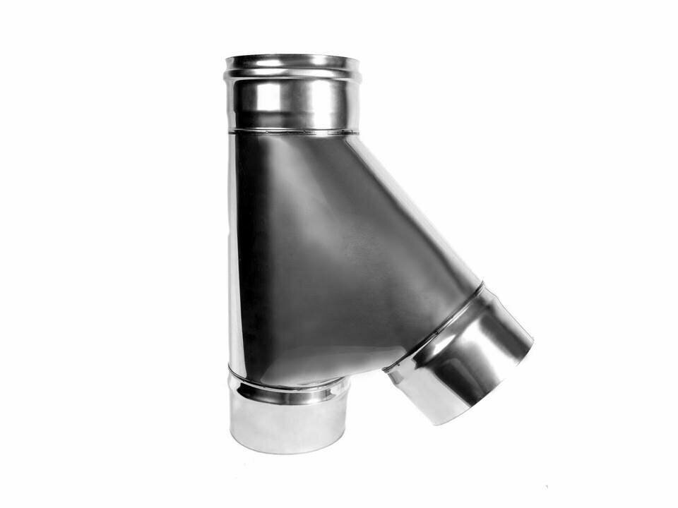 Тройник 45 d 120 толщ. 0,8 нерж (430)