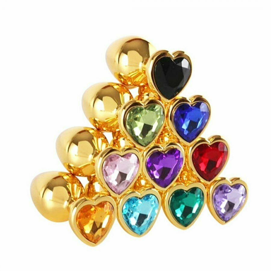 Анальная пробка с кристаллом, размер S