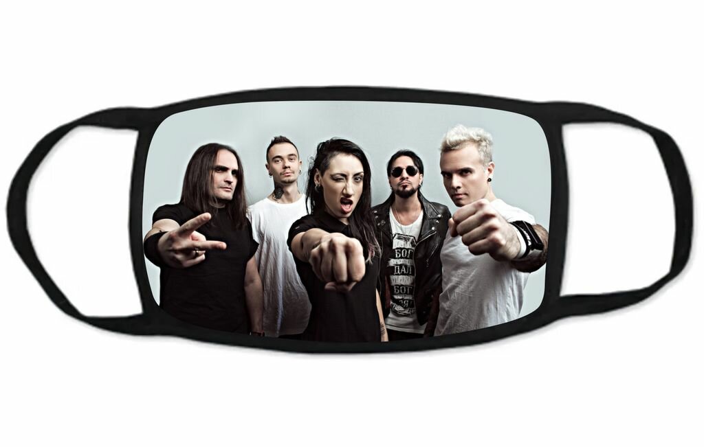 Маска защитная тканевая на лицо Louna, Луна №10, Взрослая - 20 на 12,5 см