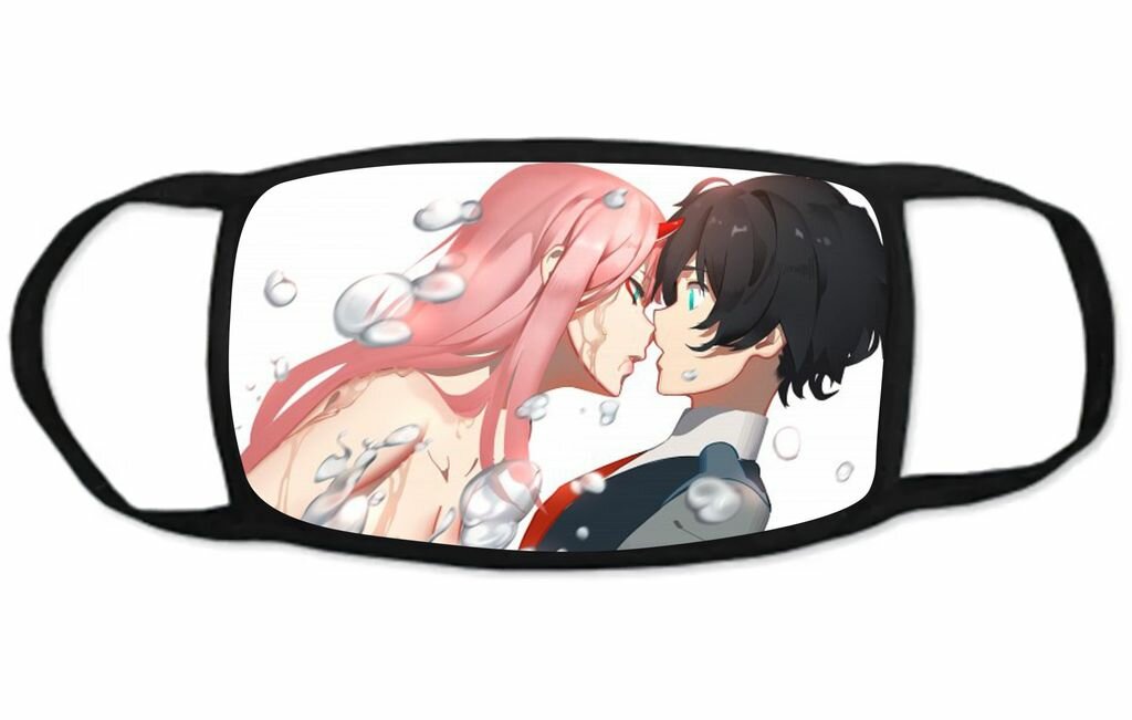 Маска на лицо Любимый во Франксе, Darling in the Franxx №5, Детская - 18 на 10 см