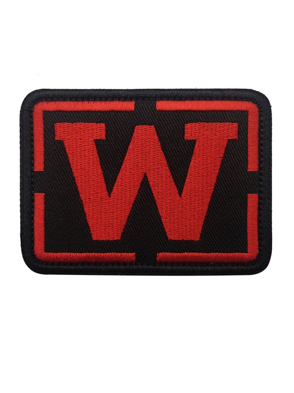 Шеврон вышитый на липучке Вагнер W (красная буква) V01481-1