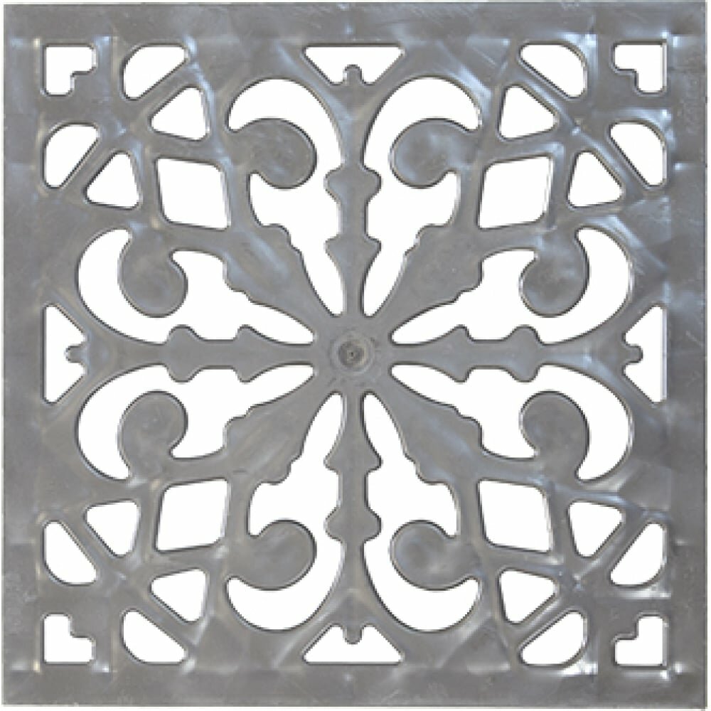 Декоративная решетка к дождеприемнику Ecoteck пластиковая, металлик ДИ 02417000 27474