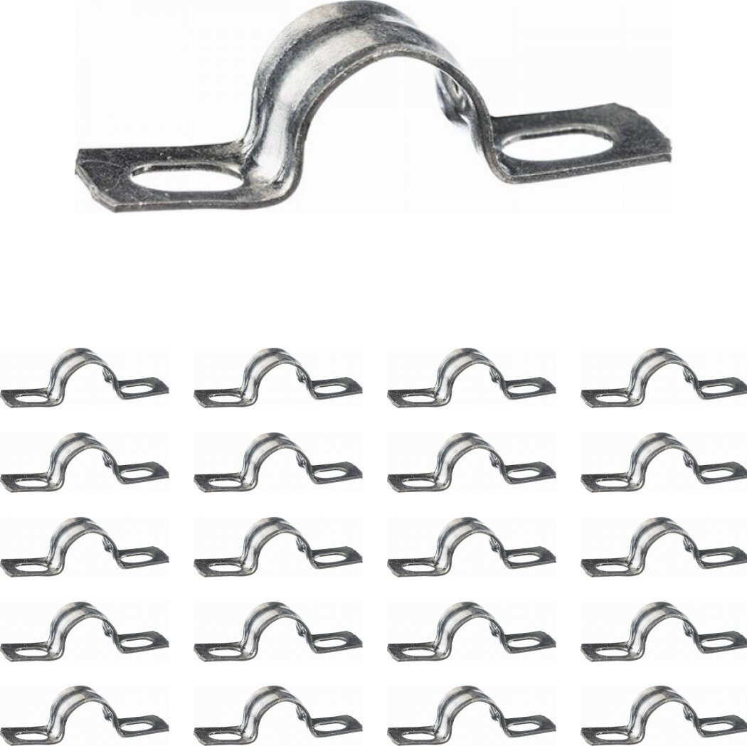 Скоба металлическая двухлапковая D10 (комплект из 100 шт.)