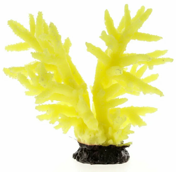 Искусственный коралл Vitality жёлтый (SH104Y)