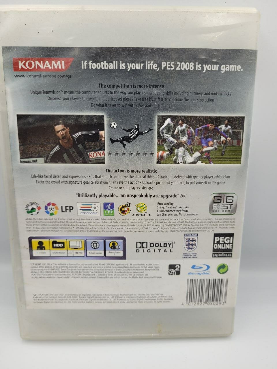 PES 2008 PS3 (англ.) — фото 1