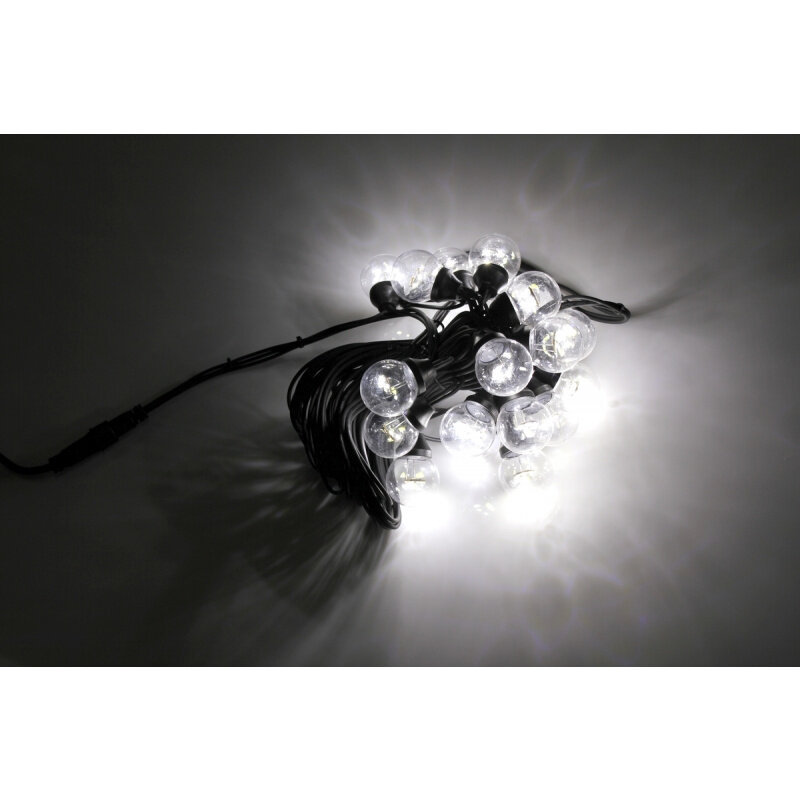 LED-2BLR-2835-50CM-10M-240V-W/BL Гирлянда Белт-лайт 10м, IP65, 20 белых ламп/черный провод. Neo-Neon