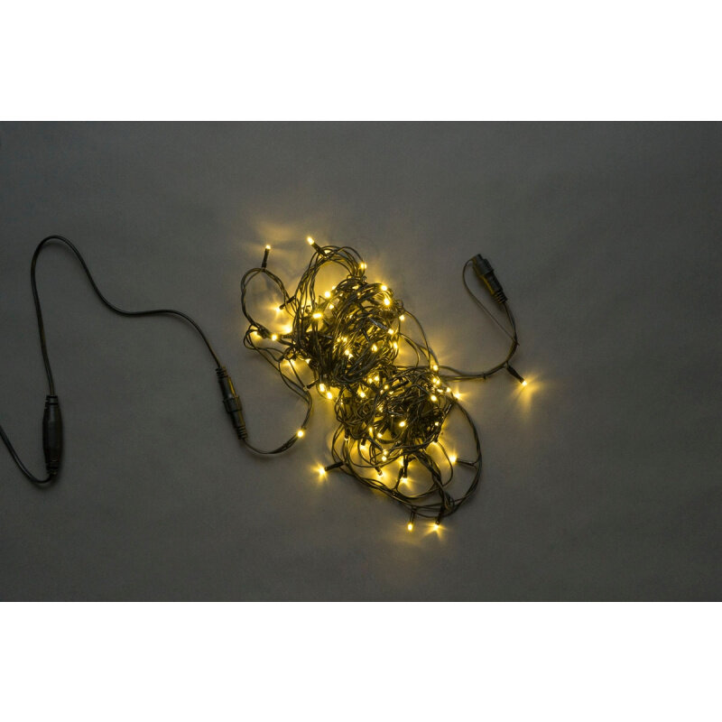 LED-PLS-100-10M-24V-WW/BL-W/, белый теп/черный провод, соединяемая (без силового шнура) 24Вольта