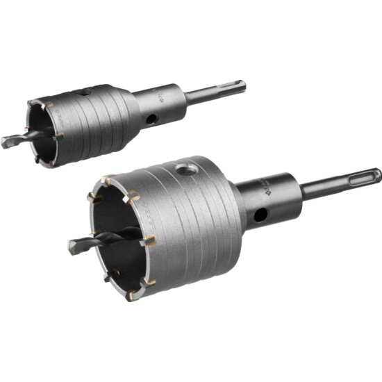 Набор коронок по бетону Зубр с оснасткой, d = 50, 68 мм, кейс, Профессионал