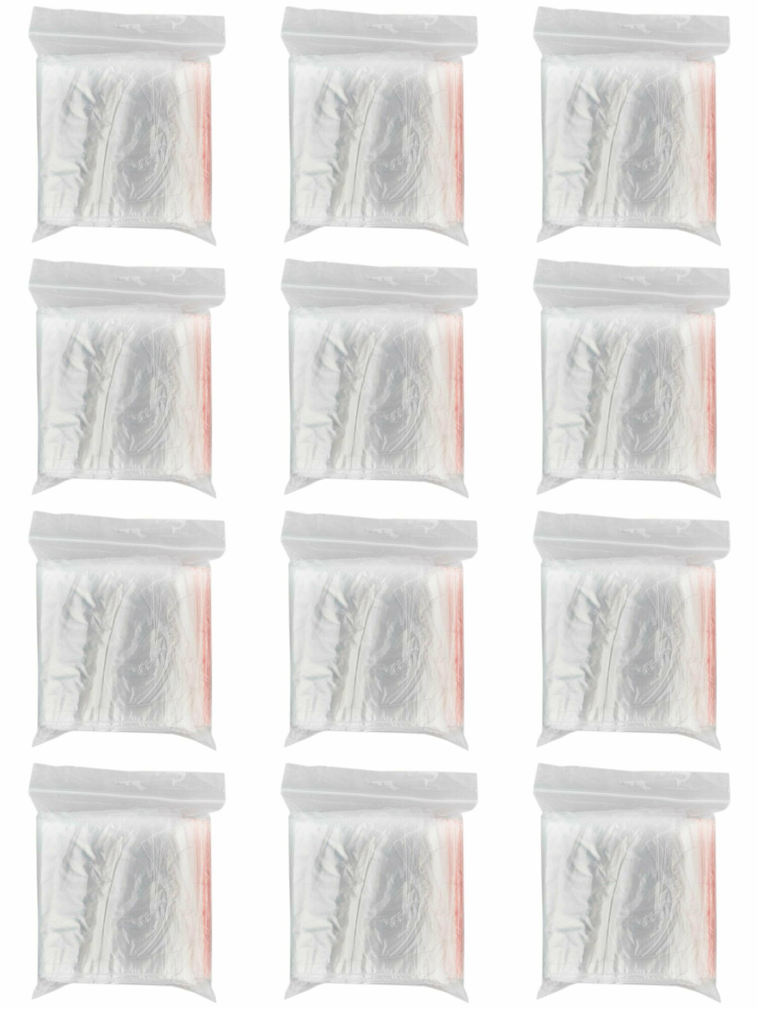 Зип пакет 8х12 см, 32 мкм, 100 шт, 12 уп