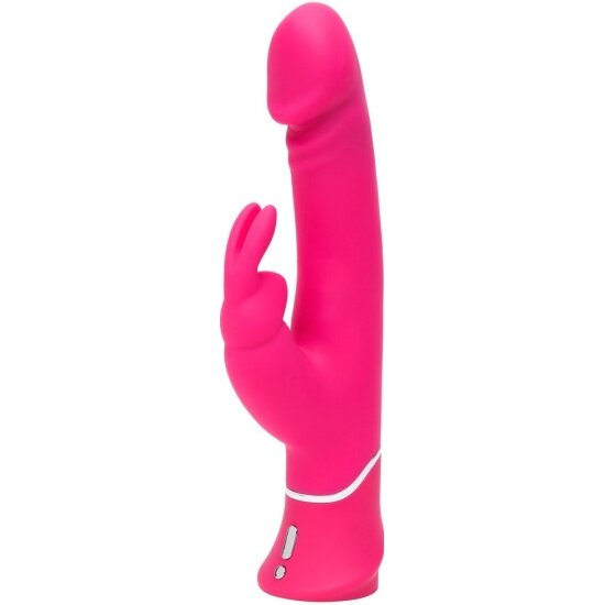 Вибратор-кролик Happy Rabbit Розовый Realistic Dual Density Rechargeable Rabbit Vibrator - 25,5 см.