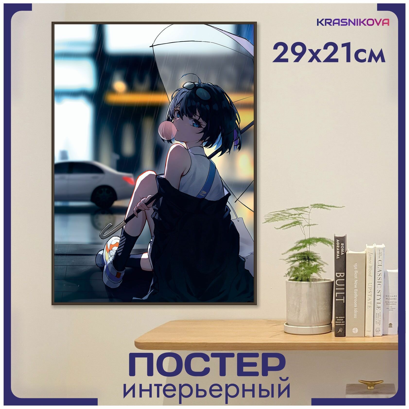 Постеры на стену аниме арт рисовка
