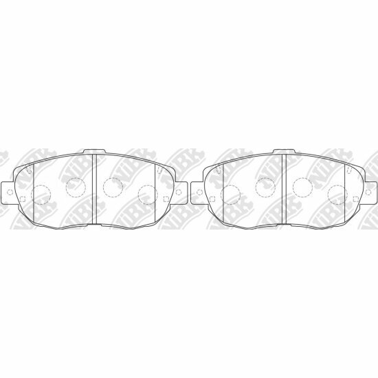 Колодки тормозные дисковые Nibk для TOYOTA Mark 2 (96-) передние (4шт.)