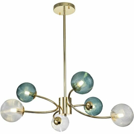 Подвесная люстра Indigo Interior Lighting Indigo Selva 11032/6R Gold V000296