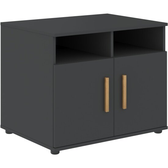 Тумба Тайпит (для оргтехники) FPS 806 Черный графит/Черный графит 802х600х660 FORTA