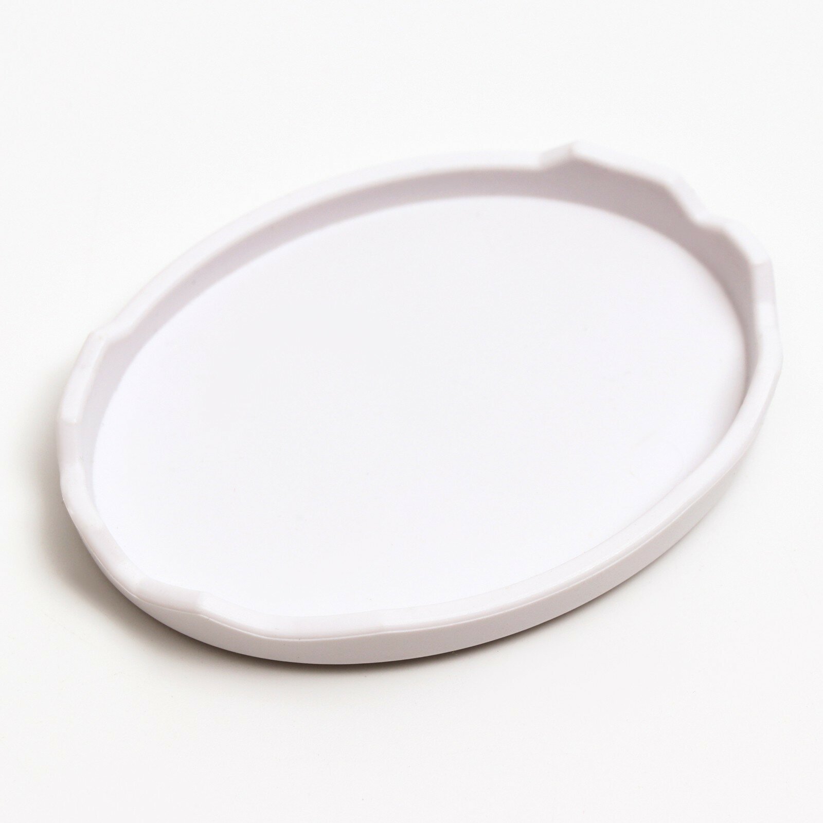 Кормушка для террариума, 8.15×6×1.1 см, белая