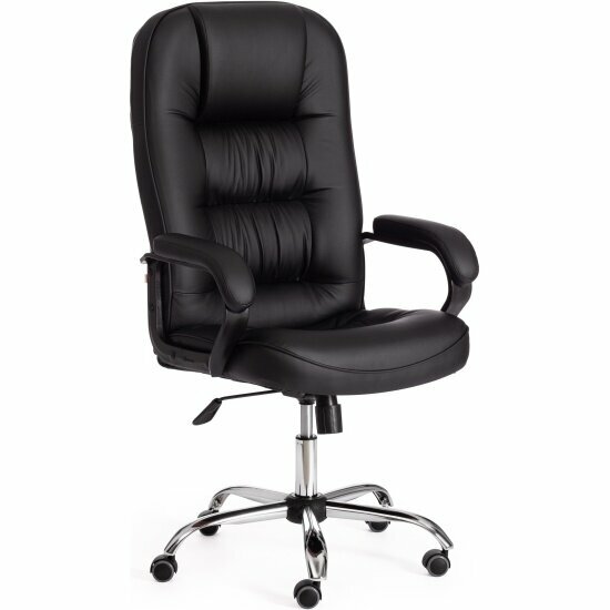 Кресло офисное Tetchair СН9944 (22) хром кож/зам, черный, 36-6