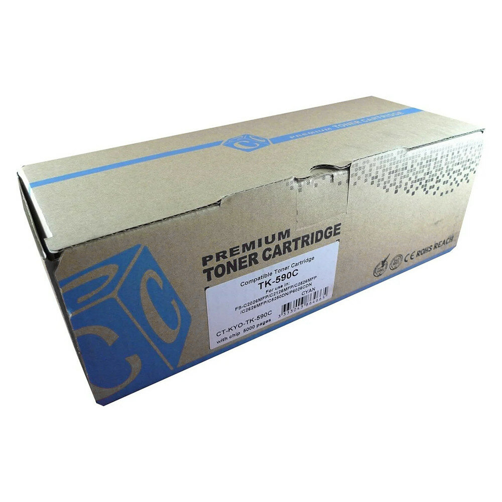 Тонер-картридж ELP для Kyocera-Mita FS-C2026MFP/C2526MFP/C2626MFP/C5250DN/P6026CDN/M6026CDN cyan (CT-KYO-TK-590C)
