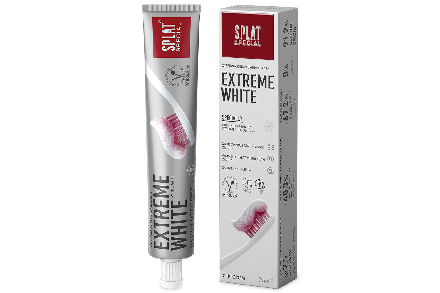 SPLAT Special Extreme White зубная паста для отбеливания зубов с усиленной защитой эмали