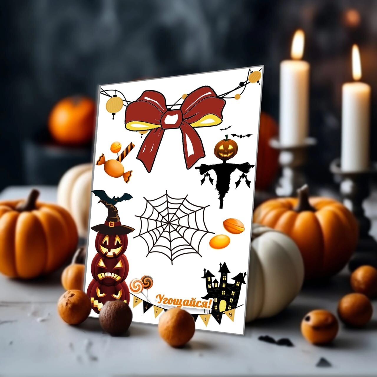 Бонбоньерки на Halloween. Пакетики для сладостей на Хэллоуин.